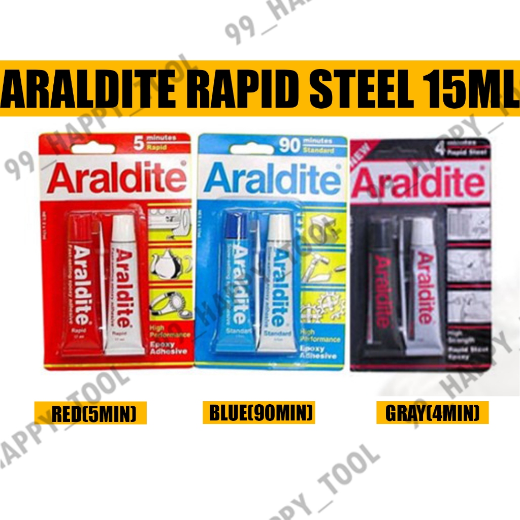ARALDITE STANDARD RAPID STEEL HIGH PERFORMANCE EPOXY ADHESIVE GLUE / Gam | Shopee Malaysia