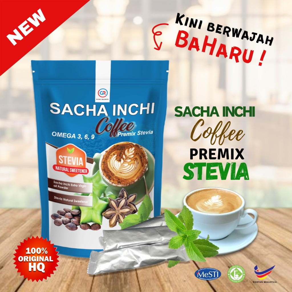 SACHA INCHI + STEVIA KOPI COFFEE ORIGINAL PRACAMPUR | Shopee Malaysia