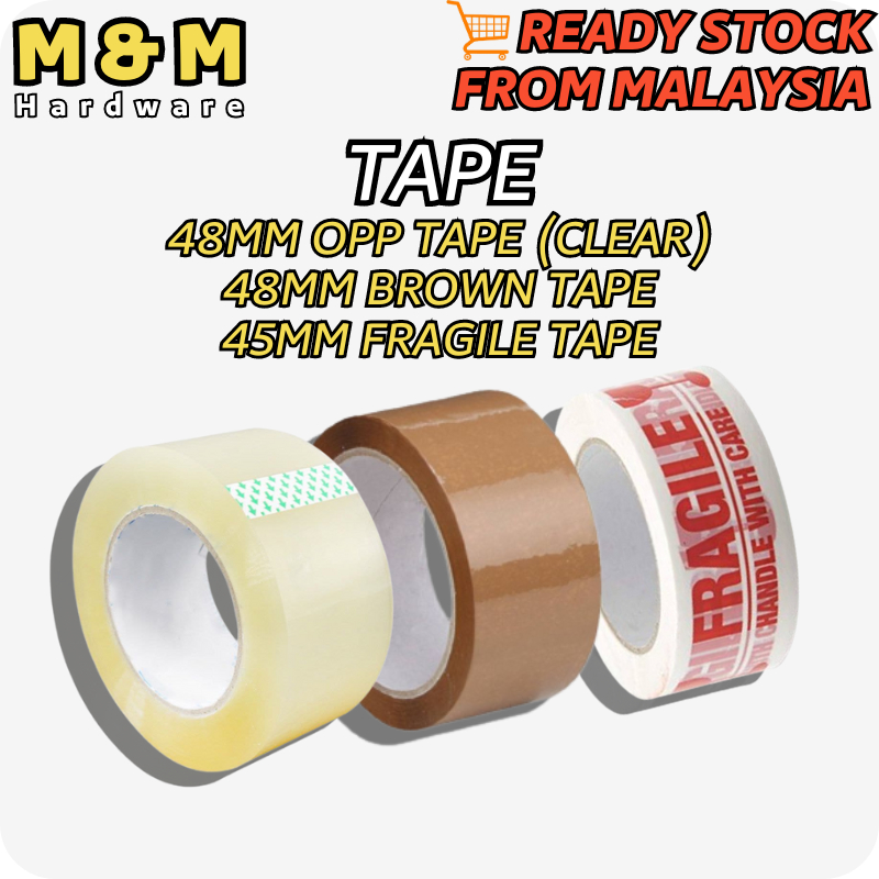 OPP Tape 48mm x 90 Yard Box Packing Tape 2 Inch 80 Meter 2" x 80 Meter ...