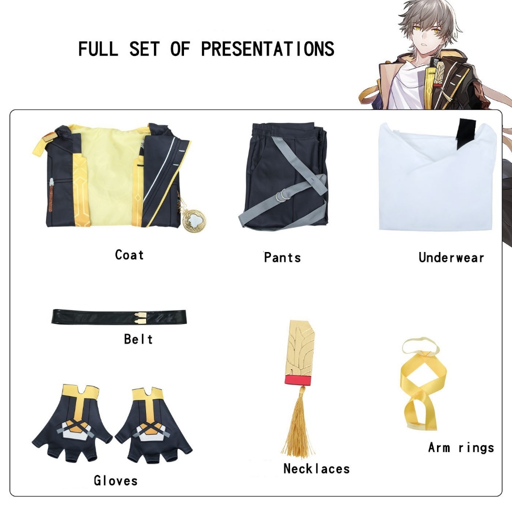 Protagonist Trailblazer Cosplay Game Honkai Star Rail Costume Anime Men ...