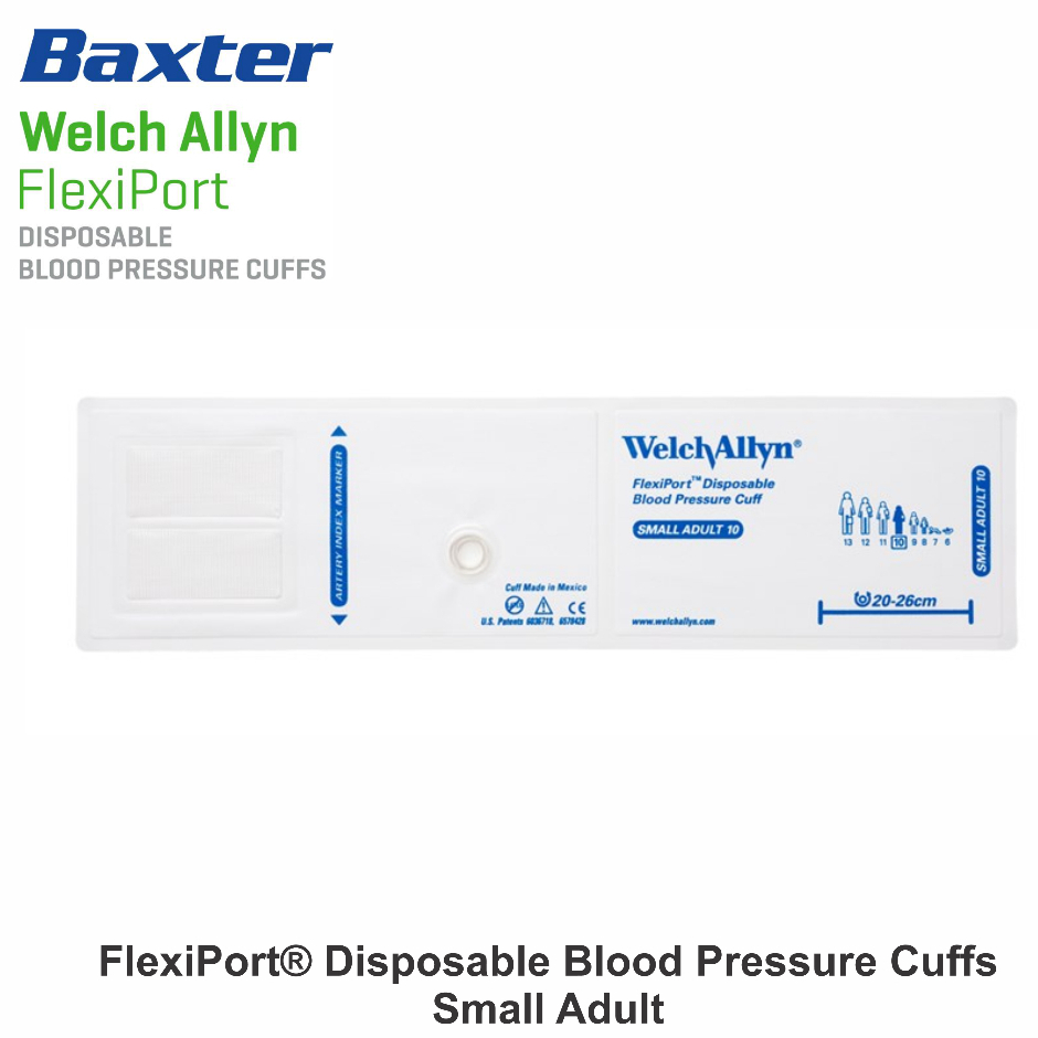 FlexiPort® Disposable Blood Pressure Cuffs - Small Adult (Pack of 20 ...