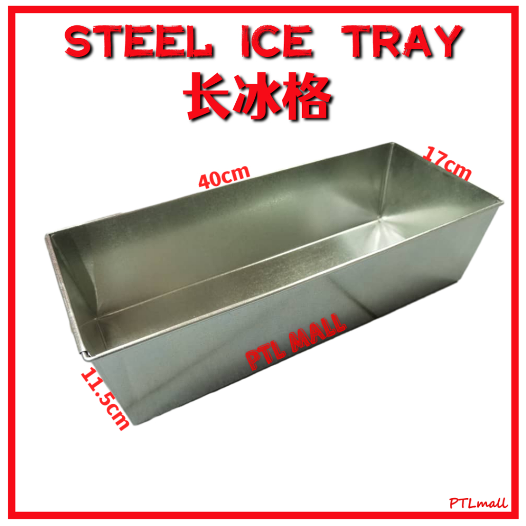 Steel Rectangular Deep Ice Tray Multi Purpose Box 长冰格 雪格 冰盆 | Shopee ...