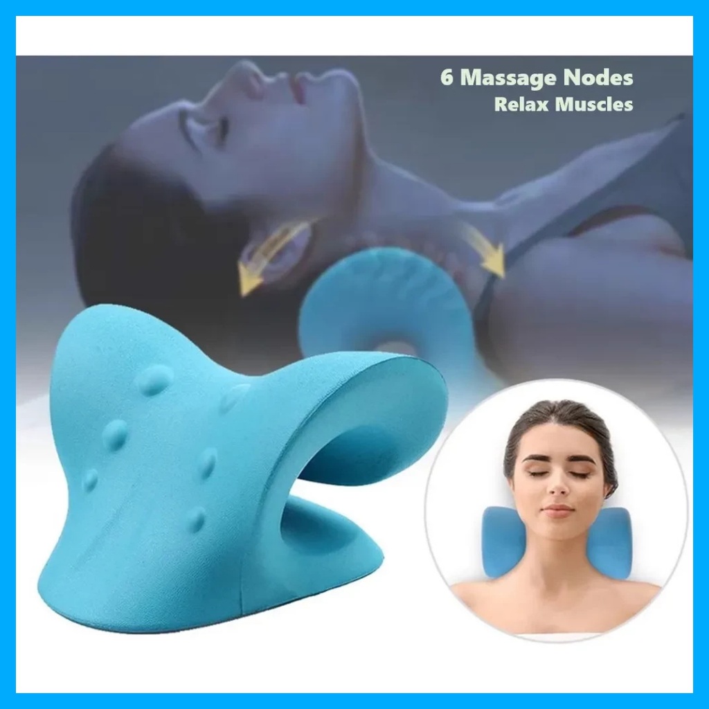 Neck Shoulder Stretcher Chiropractic Cervical Traction Device Massage ...