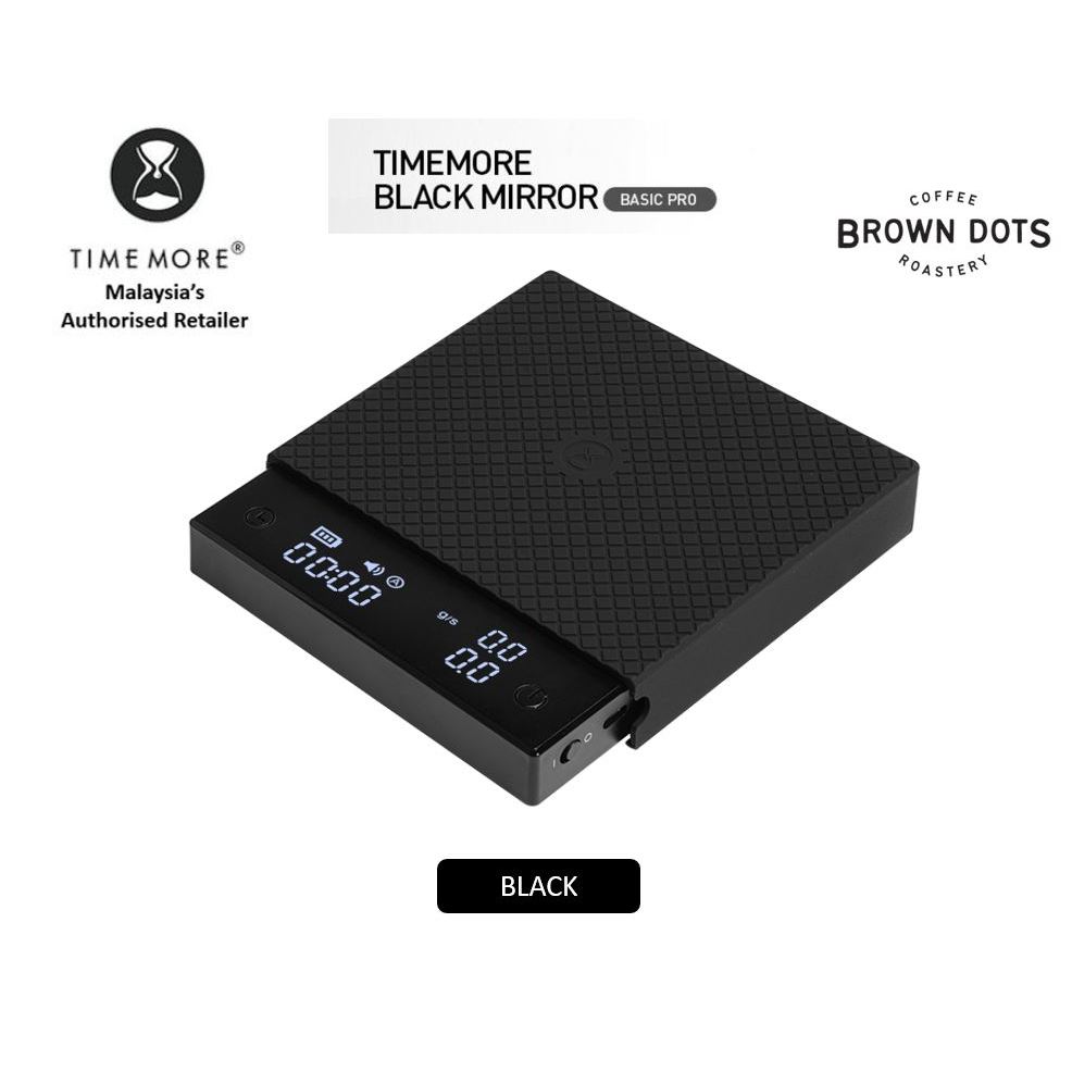 Timemore Mirror Basic Pro - Black/White Weighing Coffee Scale /Digital Coffee Scale | Shopee ...