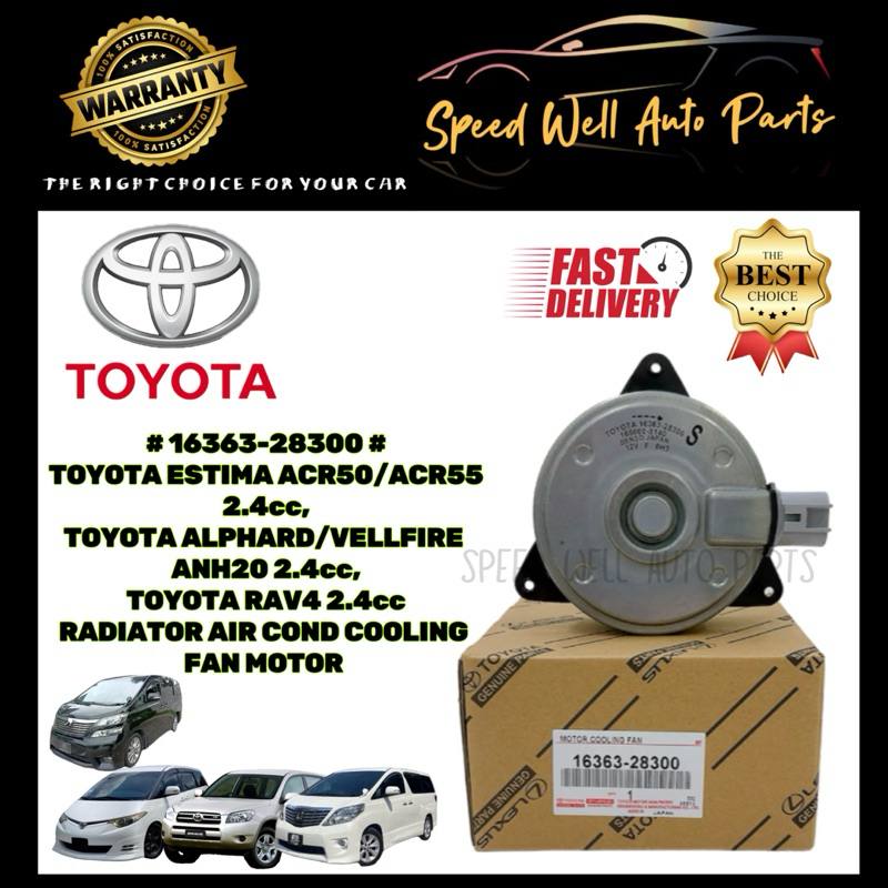TOYOTA ESTIMA ACR50, ACR55, ALPHARD ANH20, VELLFIRE ANH20, RAV4 ...