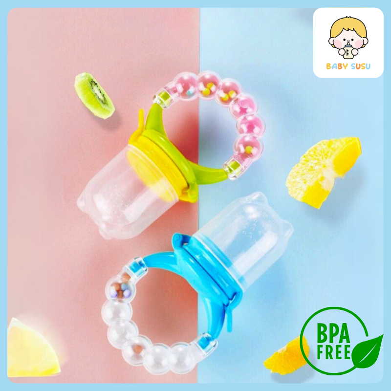 (Msia) Baby Silicone Food Fruit Teether Pacifier Feeder Colorful Baby ...