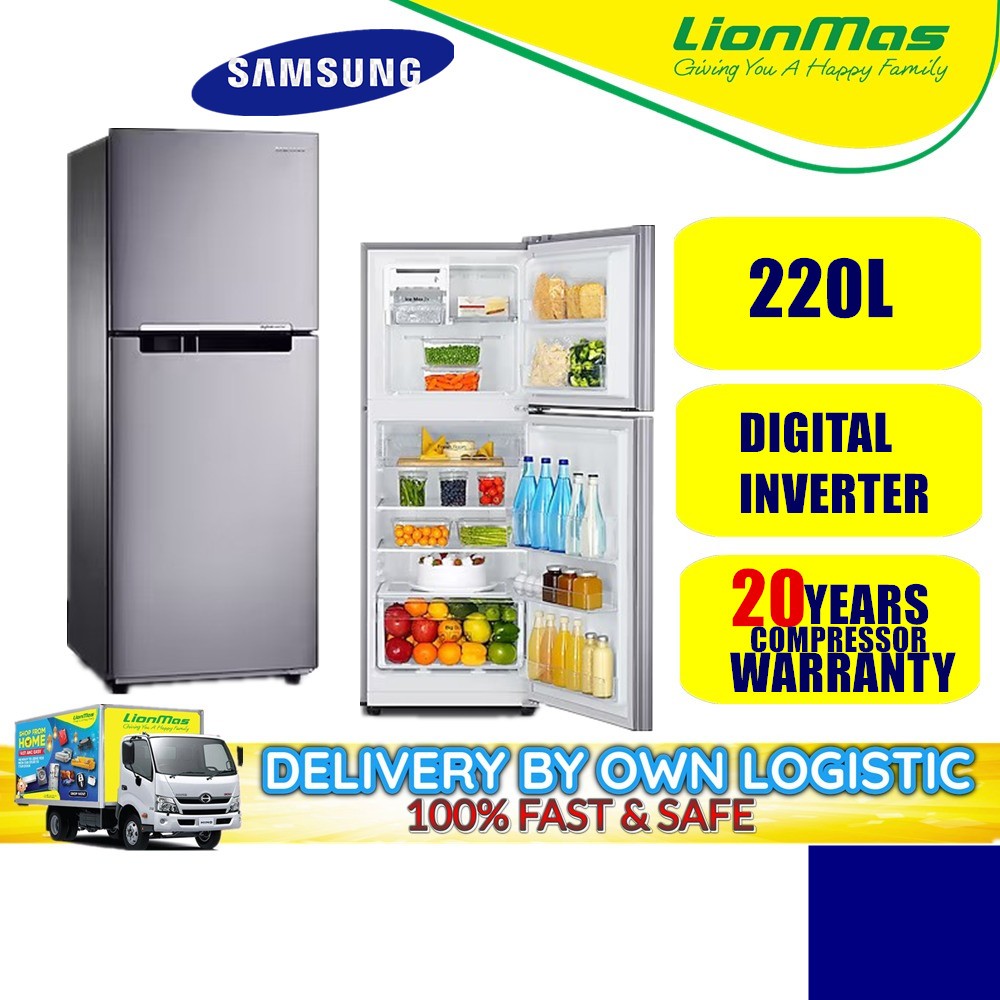 SAMSUNG 220L DIGITAL INVERTER Top Mount Freezer Refrigerator ...