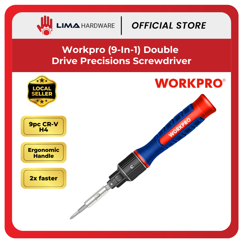Workpro (9-In-1) Double Drive Precisions Screwdriver | Shopee Malaysia
