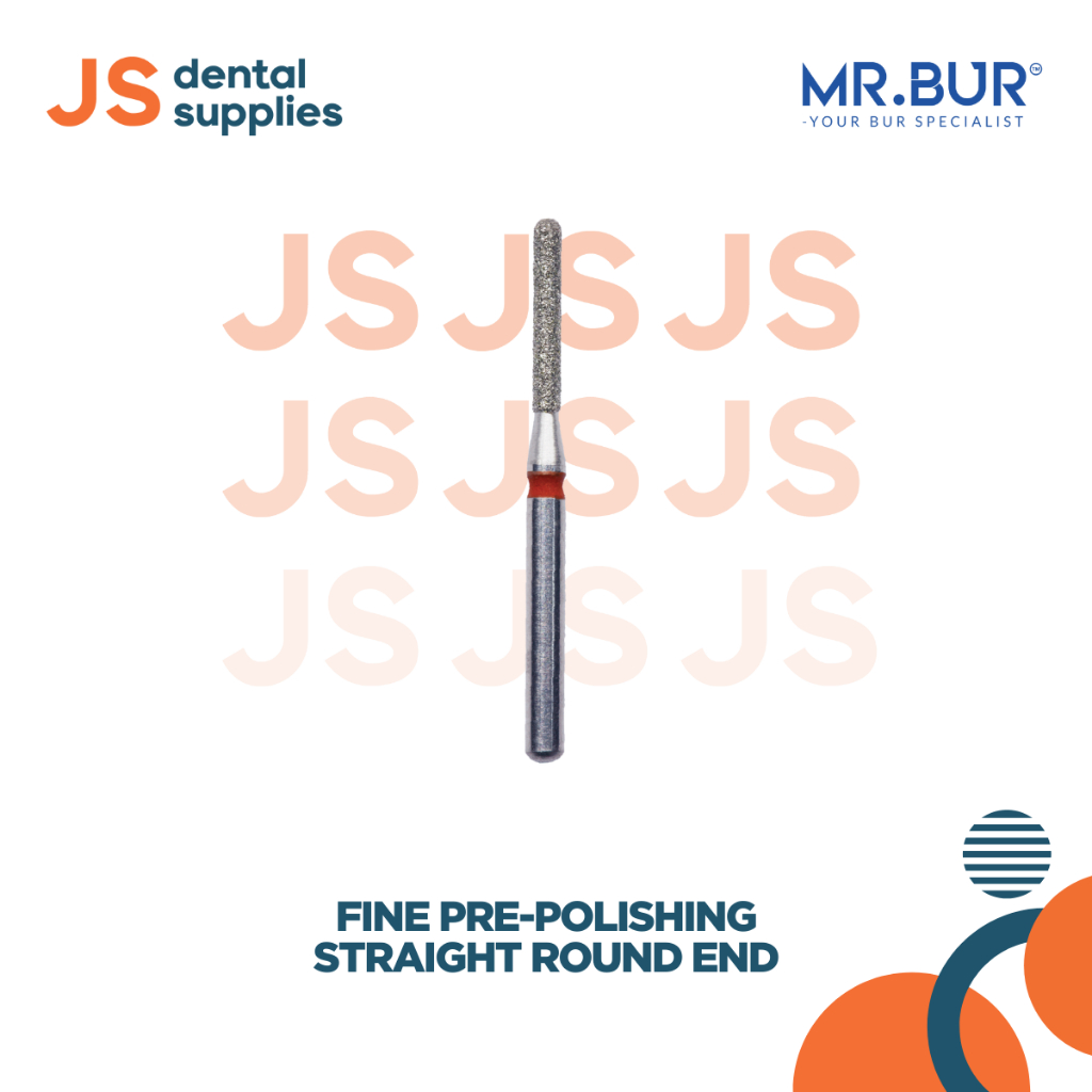 Fine Grit Pre-Polishing Straight Round End Diamond Bur FG | Cavity ...