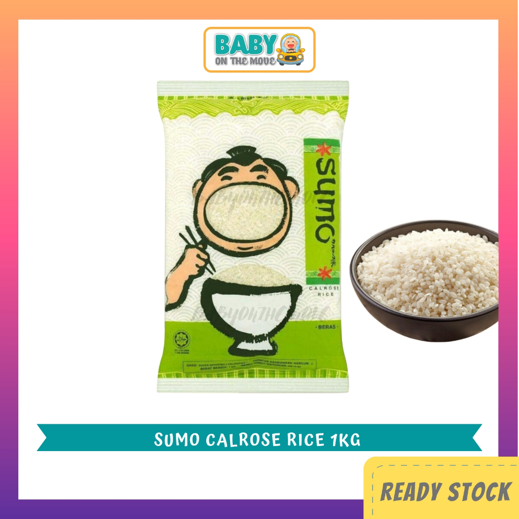 SUMO Calrose Sushi Rice Beras Sumo Super Imported Halal 1kg | Shopee ...