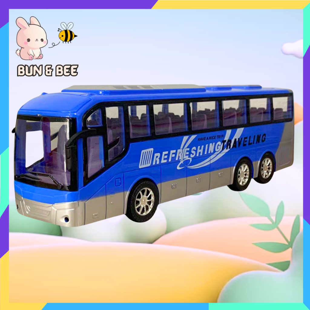 🔥Ready Stock🔥RC Bus Toys Kids Boy Girl Push Pull Large Size School Bus ...