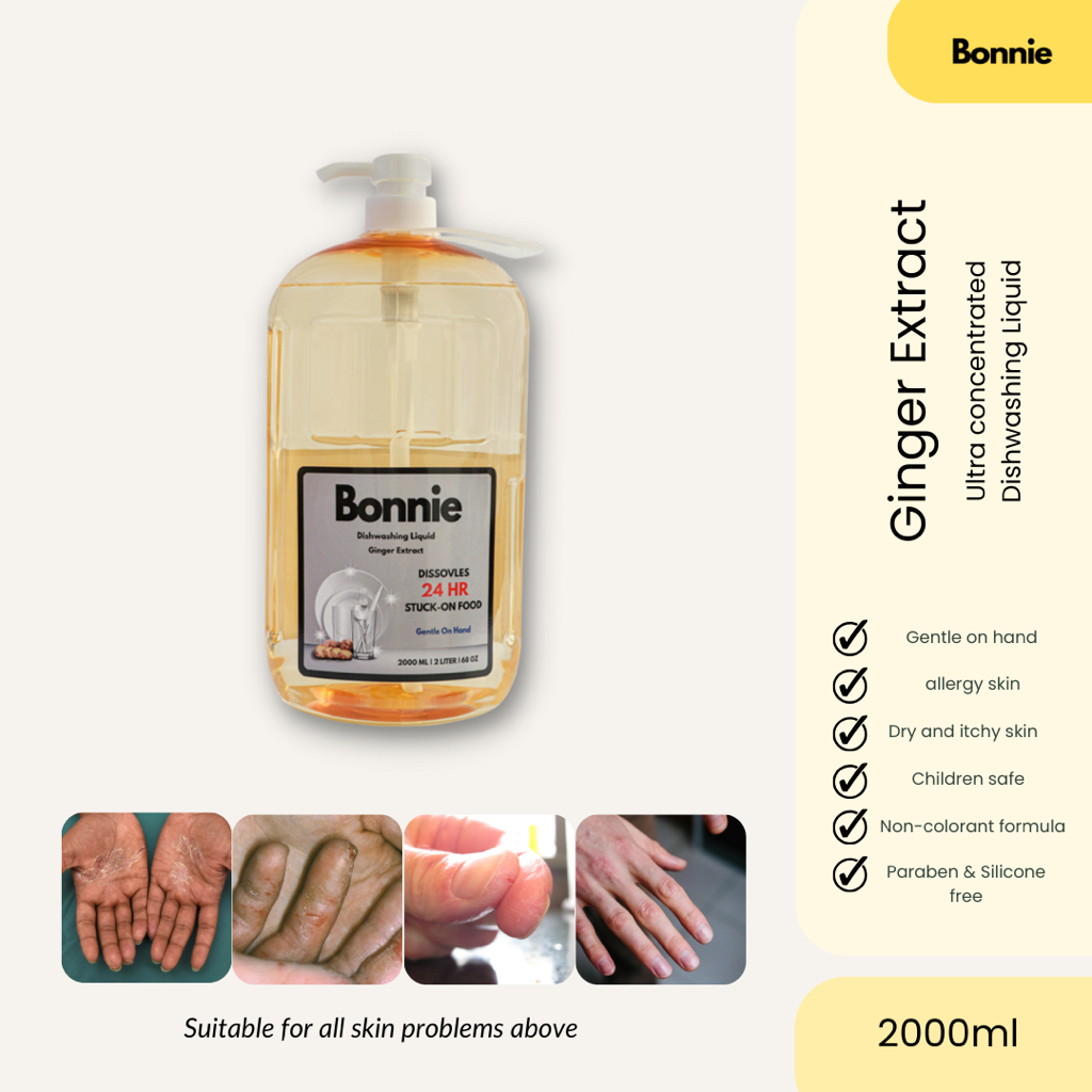 [Bonnie] Ginger Extract Dishwashing Liquid 2000ML Made in Taiwan ...