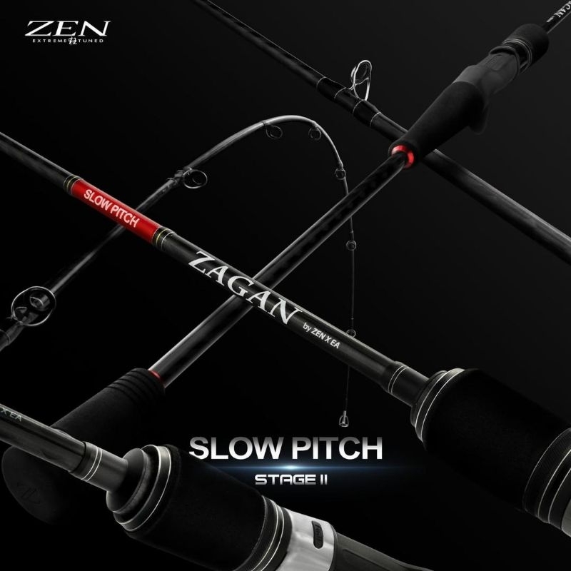 ZEN ZAGAN X EA SLOW PITCH STAGE II SW BC OVERHEAD FISHING ROD | Shopee ...