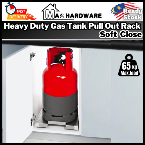 AXE™ 65kg Gas Tank Holder Kitchen Cabinet Gas Cylinder roller Slide ...