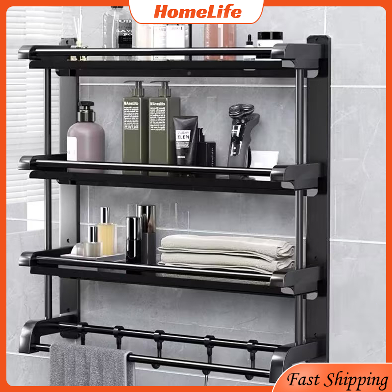 Toilet Rack Stainless Steel Washroom Racks Bathroom Rack Shampoo Rack ...