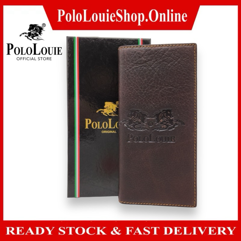 Original Polo Louie Men Top Genuine Cow Leather Long Wallet Smart Long ...