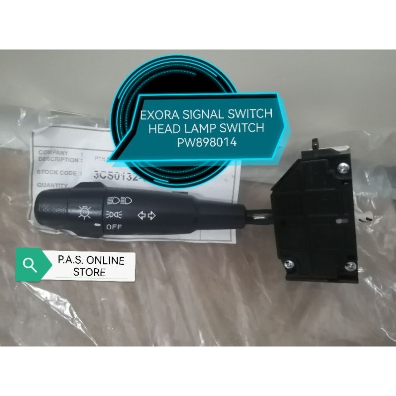 ORIGINAL PROTON EXORA SWITCH HEAD LAMP/TURN SIGNAL SWITCH PW898014 ...