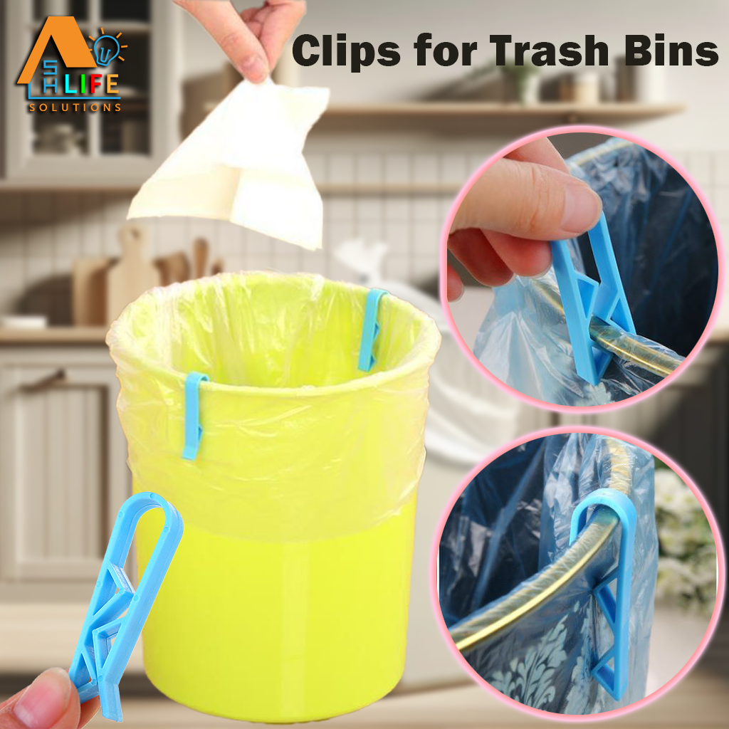 Garbage Bag Clips for Trash Bins - Anti-Slip, Fixed Tool for Home ...
