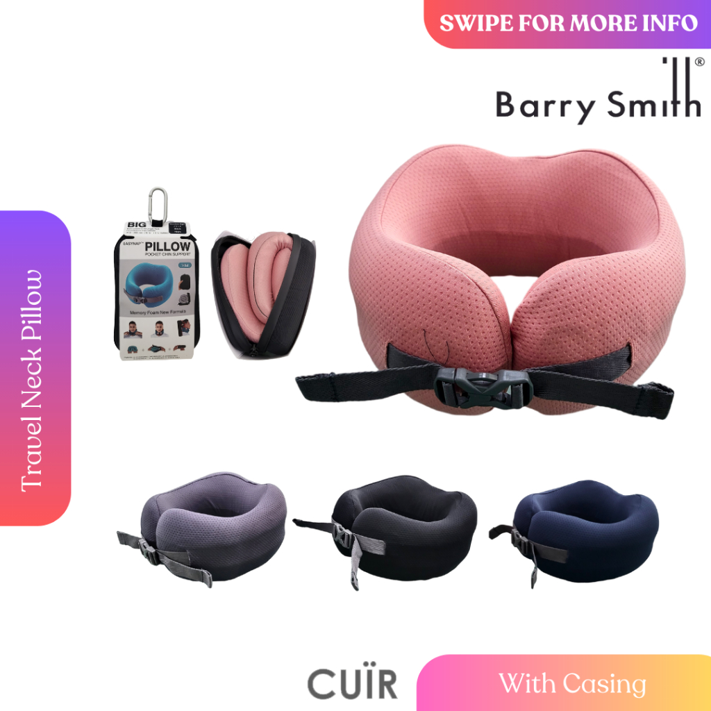 Barry Smith Travel Neck Pillow EasyNap (Big) with Casing | Shopee Malaysia