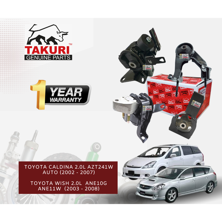 TAKURI TOYOTA WISH 2.0L ANE10G ANE11W(2003-2008) CALDINA 2.0L AZT241W ...