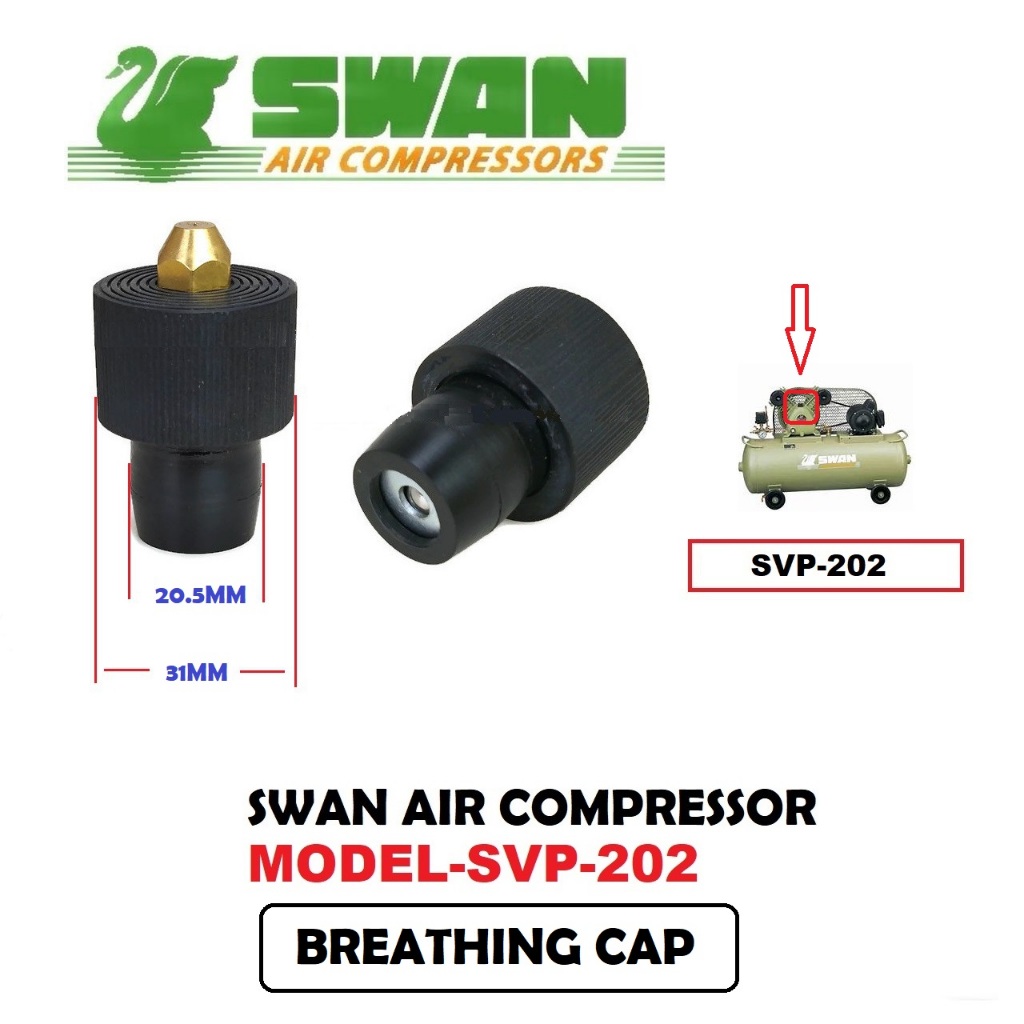 SWAN BREATHING CAP for SWAN 2HP SVP-202 AIR COMPRESSOR SPARE PARTS ...