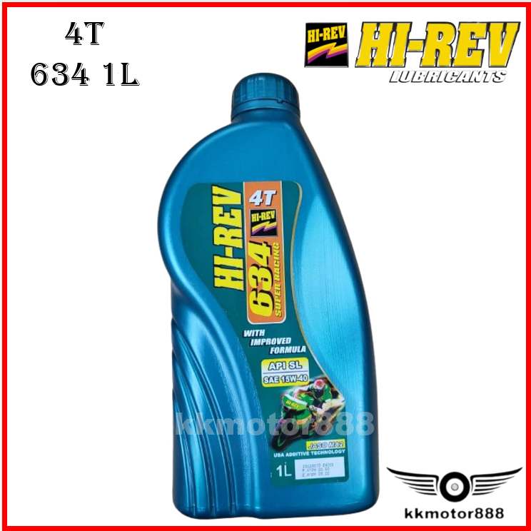 (100% ORIGINAL !!!) HI - REV 4T 634 SAE 15W40 15W - 40 IMPROVED FORMULA ...