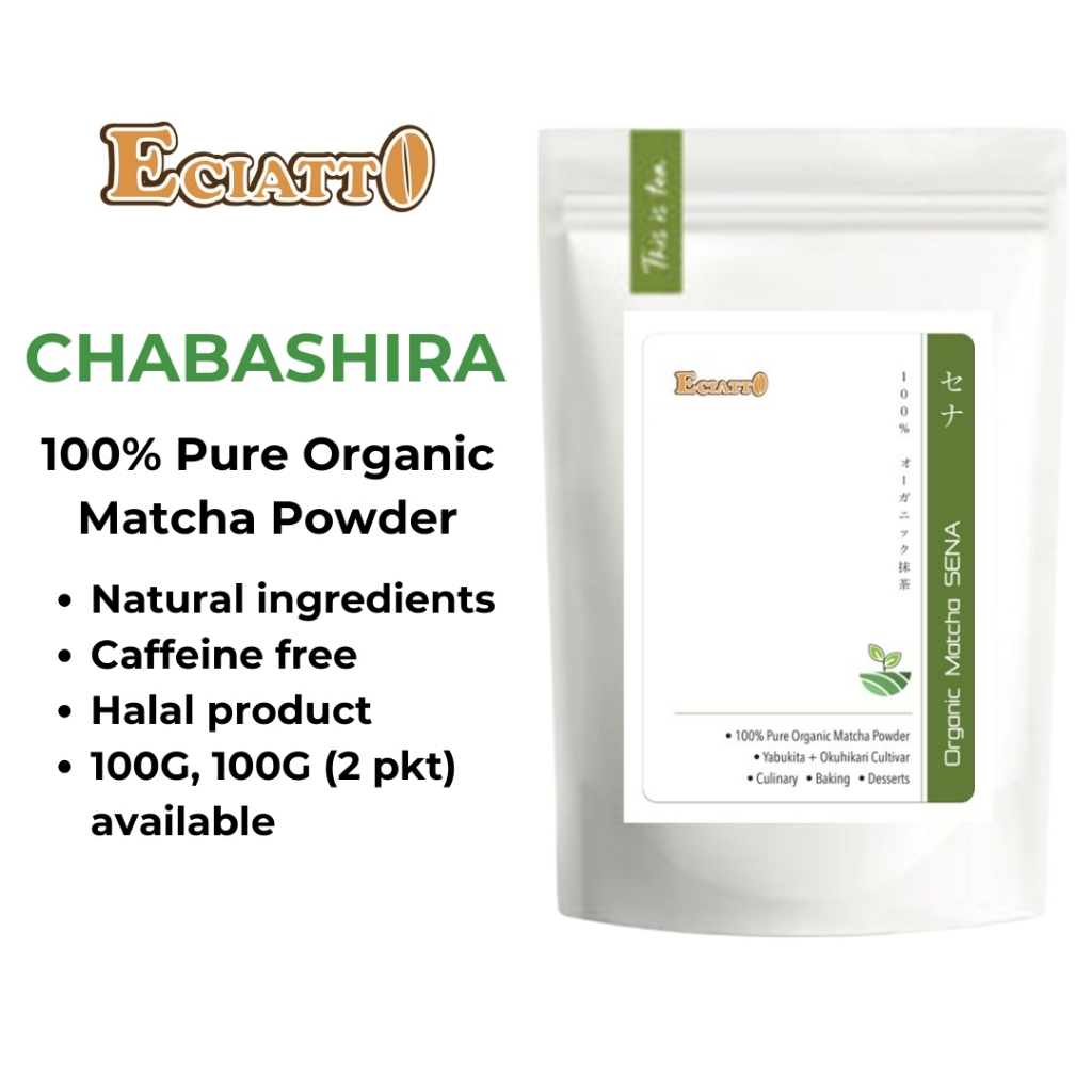 CHABASHIRA Matcha Sena Powder 200g Japanese Premium High Quality Halal ...