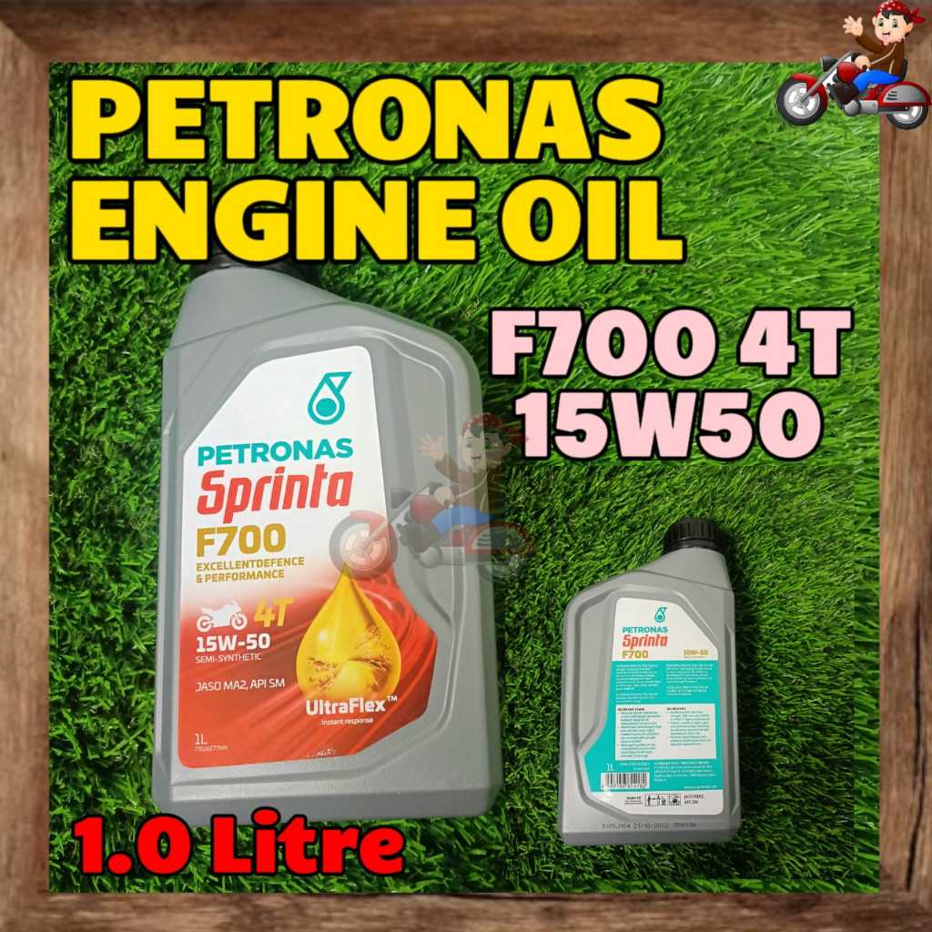 READY STOCK!! NEW PACKING MINYAK HITAM ENGINE OIL PETRONAS F700 4T ...