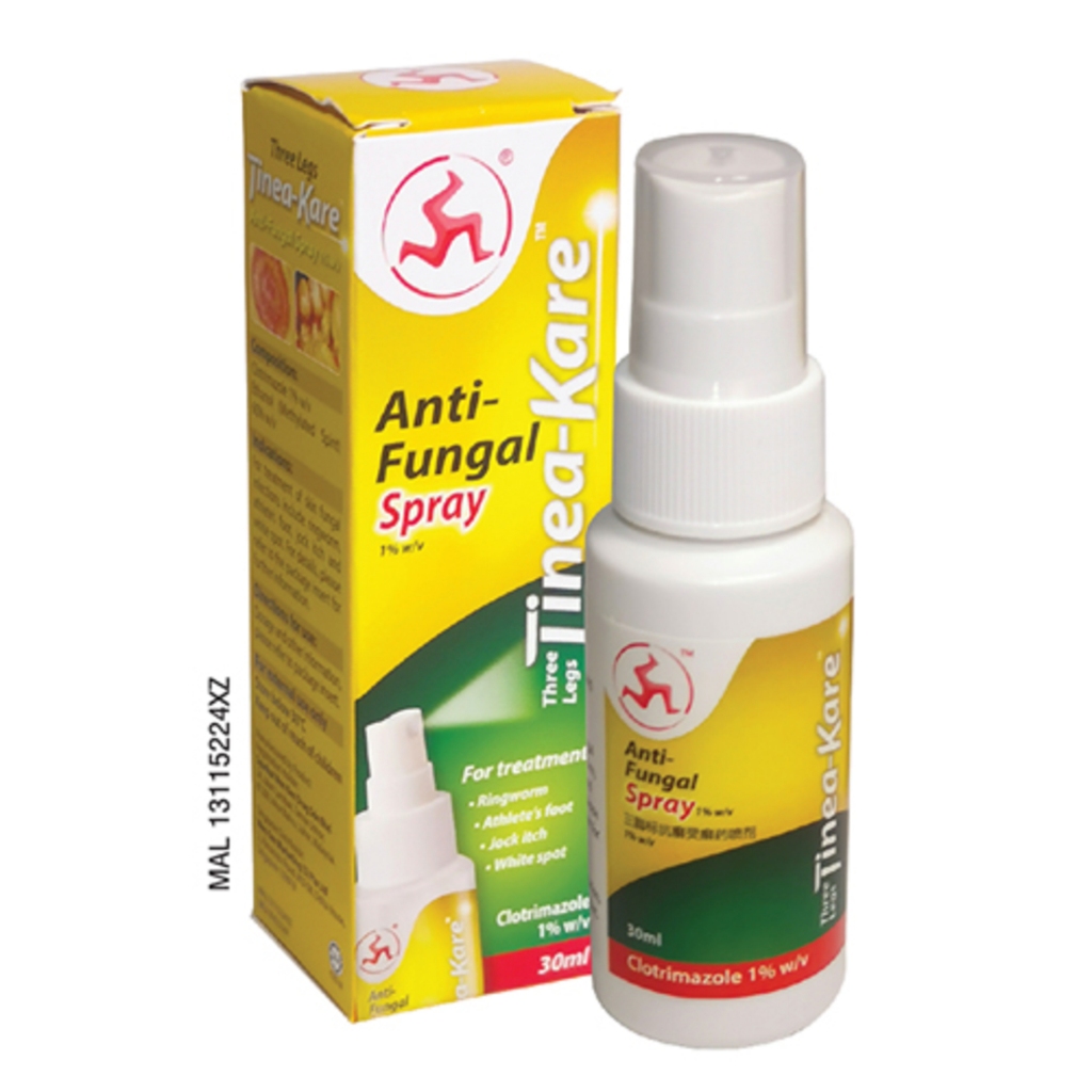 Three Legs Tinea-Kare Anti-fungal Spray 30ml | Shopee Malaysia