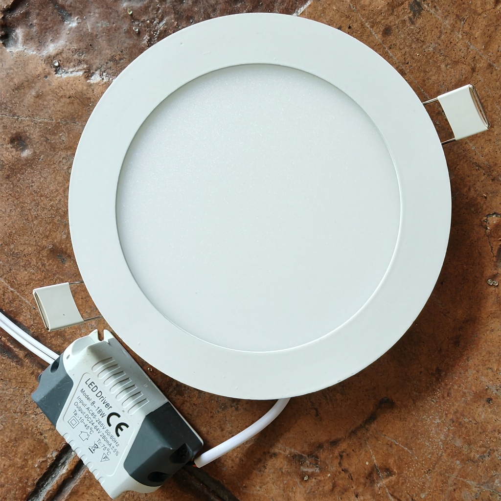 Ceiling LED Panel Light Lampu Pin Recessed Downlight Round White 9w ...