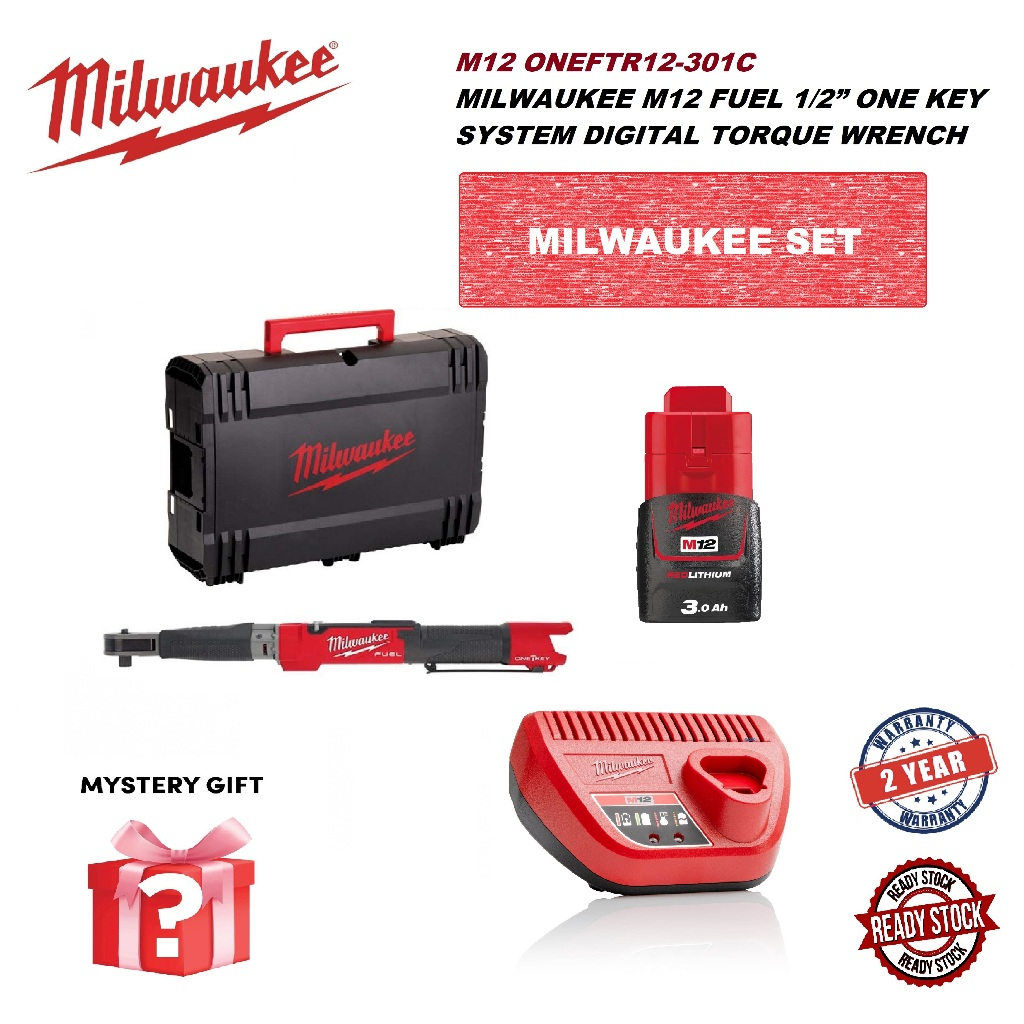 M12 ONEFTR12-301C - MILWAUKEE M12 FUEL 1/2” ONE KEY SYSTEM DIGITAL TORQUE WRENCH | Shopee Malaysia