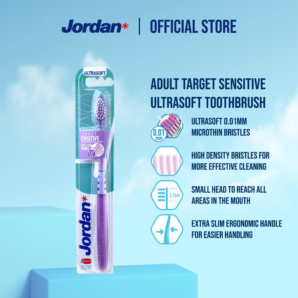JORDAN Adult Target Sensitive Ultrasoft Single Toothbrush | Shopee Malaysia