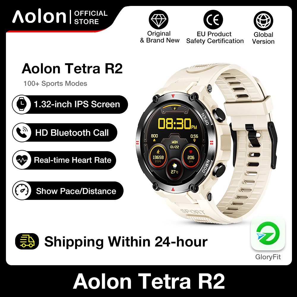 Aolon Tetra R2 Smart Watch Men Bluetooth Call Multifunction 100+ Sport ...