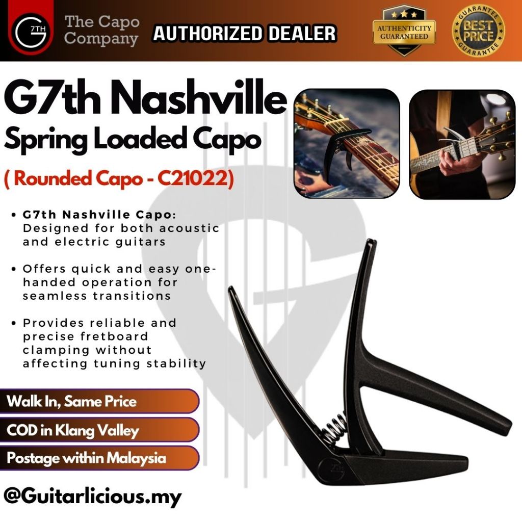 G7th Nashville Guitar Capo for Acoustic & Electric Guitar - Nashville ...
