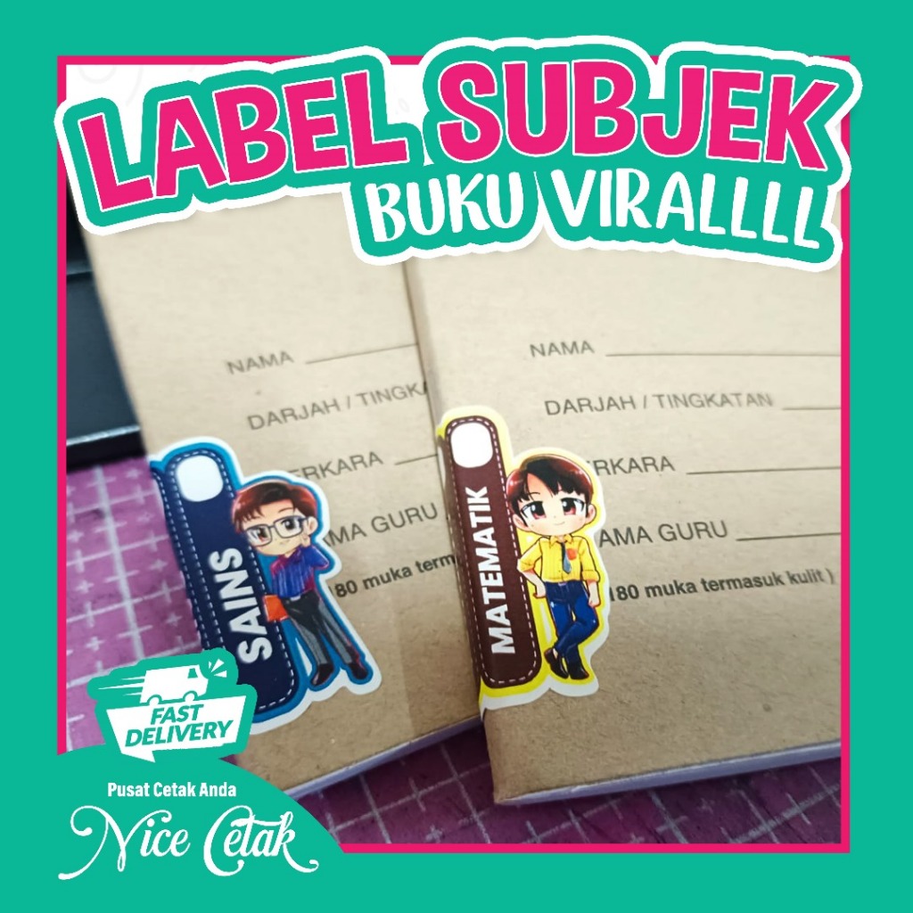 STICKER LABEL SUBJEK GURU COMEL VIRAL 2024 | Shopee Malaysia