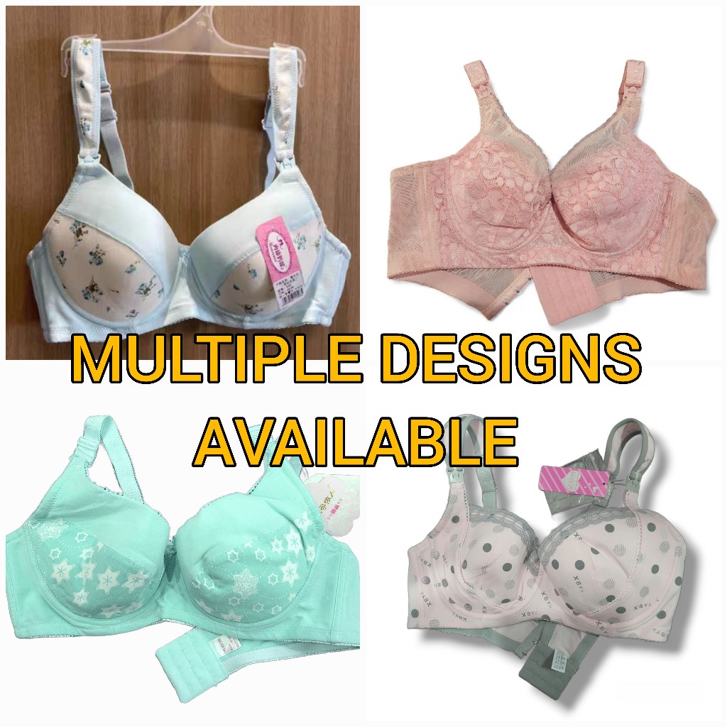 32-44 B-G (Bra Menyusu buka atas) Wired Upper Clasp Maternity / Cotton ...