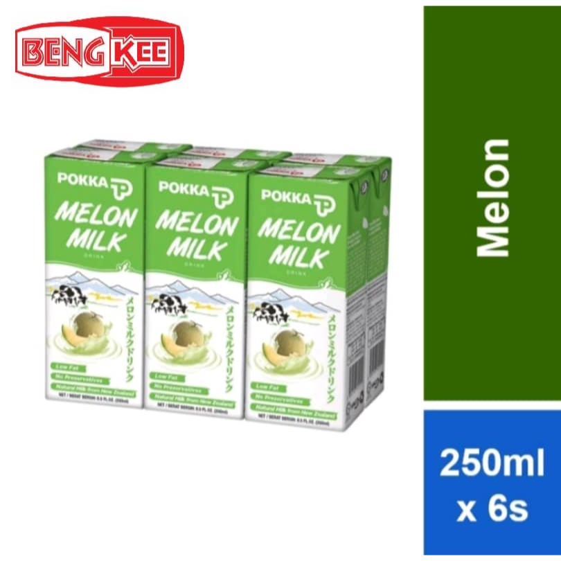 Beng kee pokka melon milk drink 250ml *6pcs | Shopee Malaysia