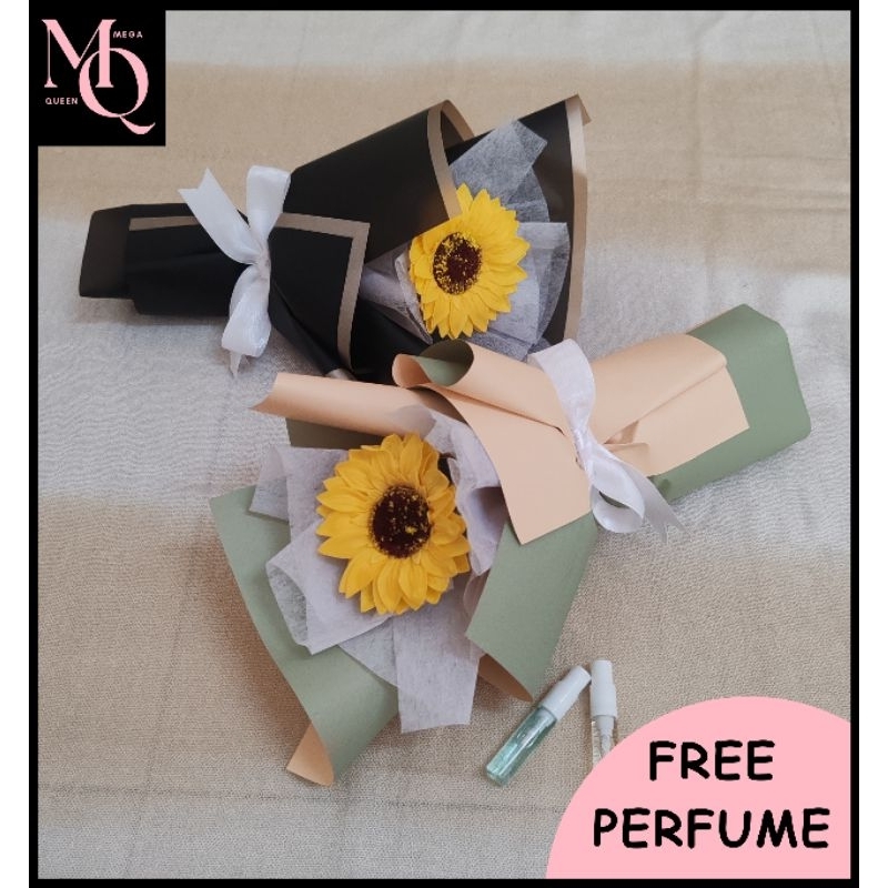 MQ Single Sunflower Soap Flower Bouquet Graduation Teachers Valentine ...