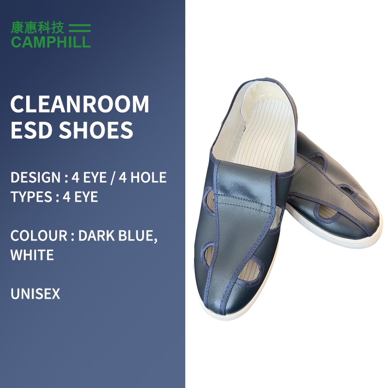 ESD Shoe Cleanroom Four Eye Antistatic PVC Industrial Working Unisex ...