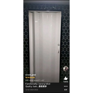 LS GEMILANG AMAN MALAYSIA TOILET DOOR Folding door pintu jamban Room ...