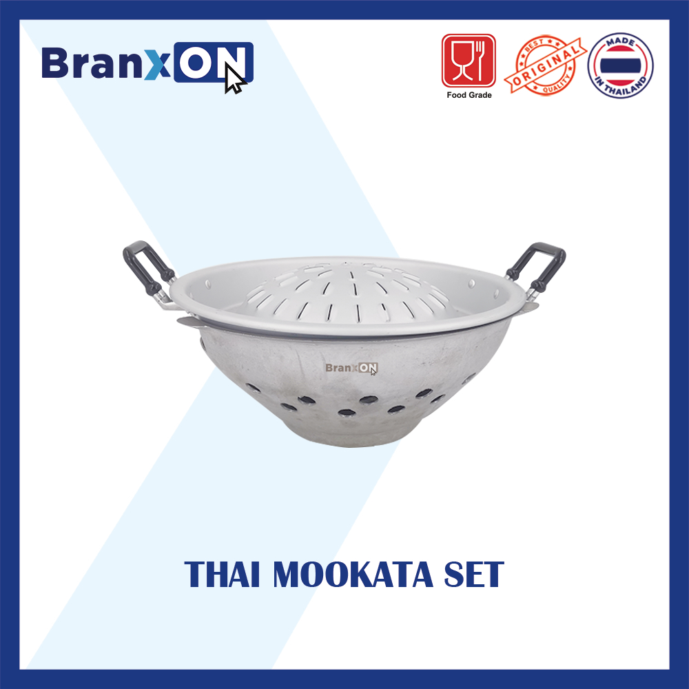 Thai Mookata Pot BBQ Steamboat Aluminium Hot Pot Tomyam Shabu Pot ...