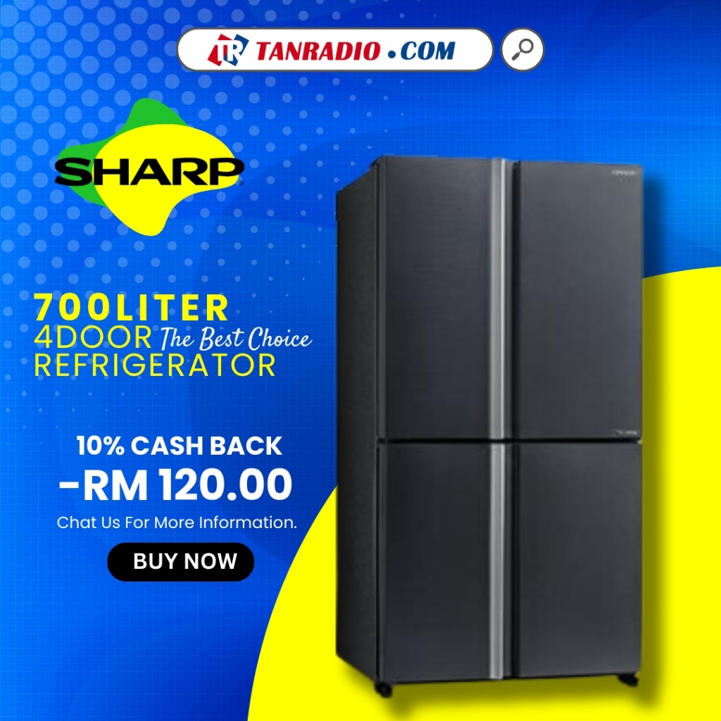 Sharp 700L Multi Door Inverter Avance Refrigerator SJF821VMSS FRIDGE ...