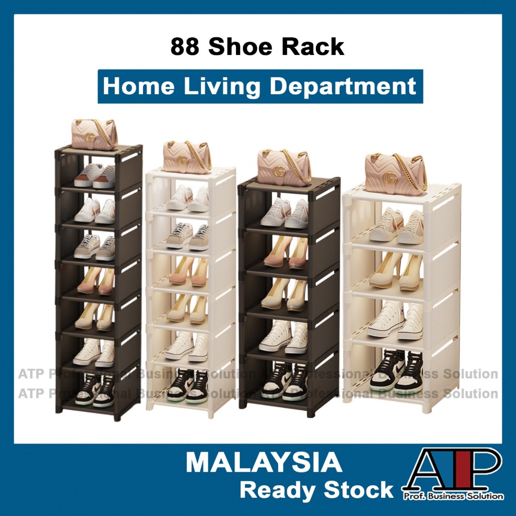 Furniture🛋️ Multi-Layer Shoe Rack Shoes Storage Rack DIY 5/6/7/8 Tier ...