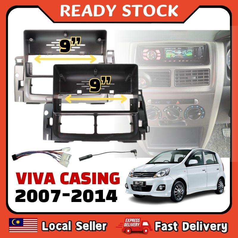 1pc（9” Android Player Casing Viva）Perodua Viva 2007 2008 2009 2010 2011 ...