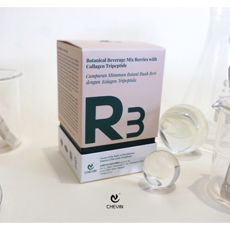 R3 Chevin Botanical Beverage Mix Berries with Collagen Tripeptide; R3 ...
