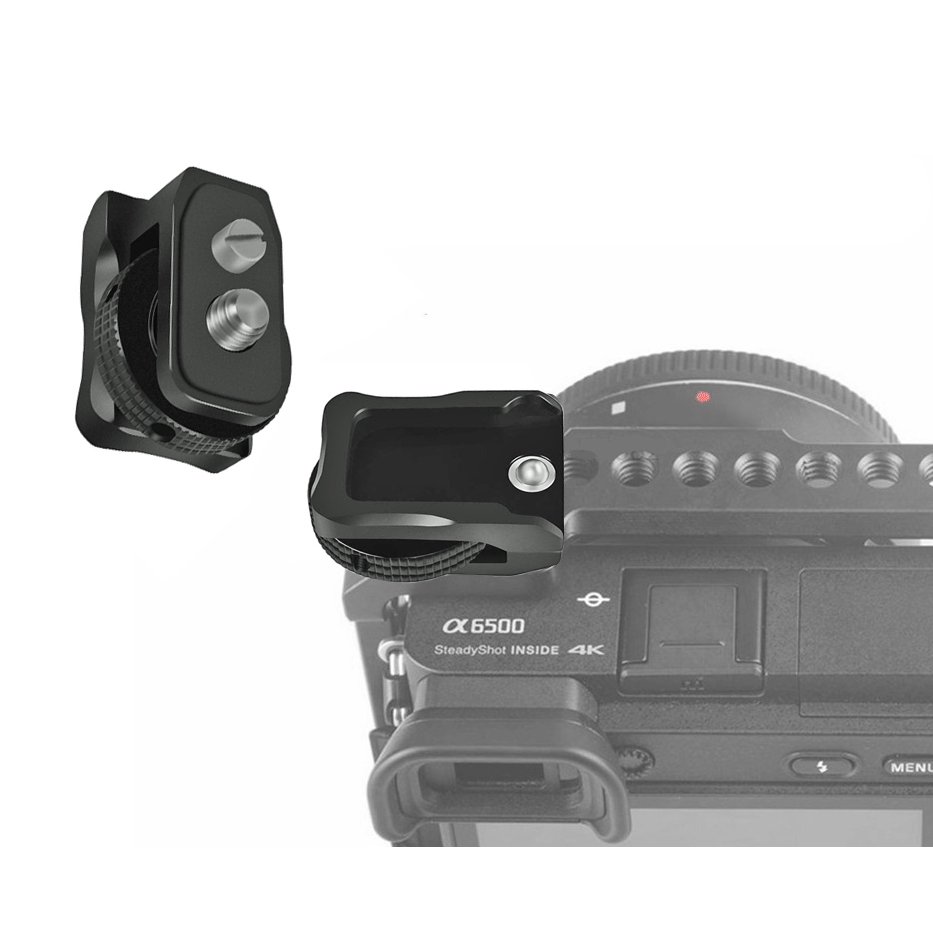 Cold Shoe Mount Adapter for Dslr Mirrorless Camera Cage Rig Video Flash ...