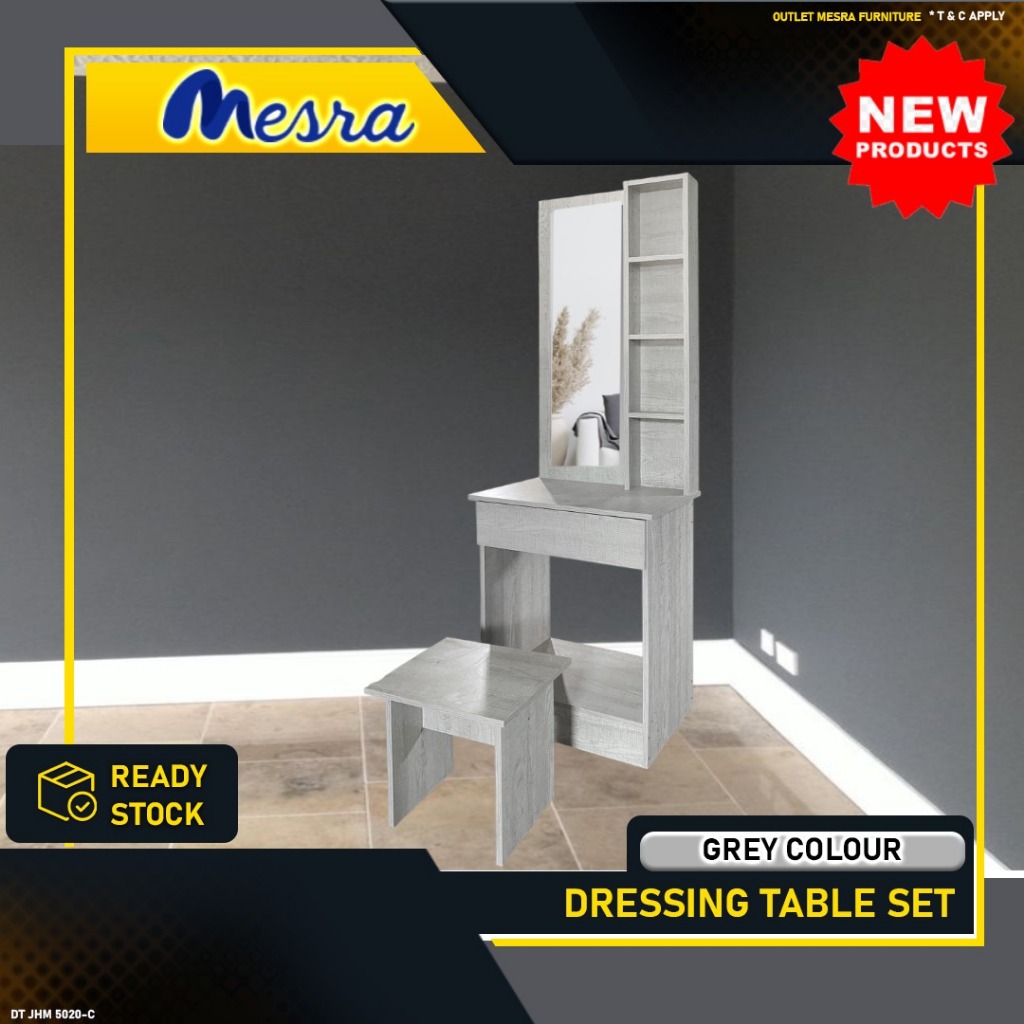 Makeup Table Meja makeup Dressing table with Led mirror Meja Solek ...