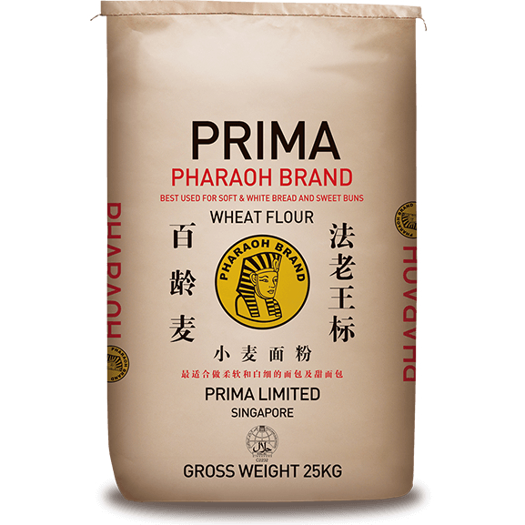 BREAD FLOUR PRIMA PHARAOH BRAND Tepung Roti 25kg 百岭麦新加坡面粉 | Shopee Malaysia