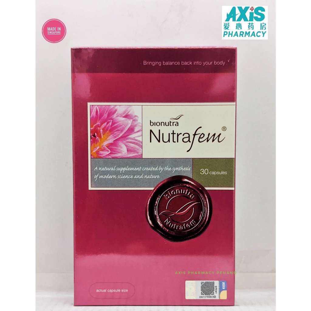 BIONUTRA NUTRAFEM MENIPAUSE SUPPORT 30's Capsule (Exp 09/2026) | Shopee Malaysia