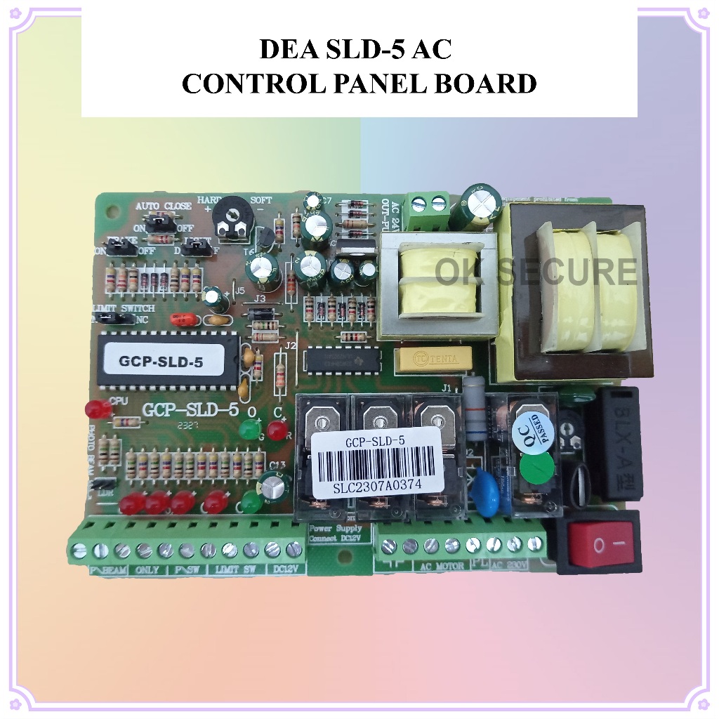 Autogate DEA SLD5 AC Panel Board (GCP-SLD-5) with build in softstart ...